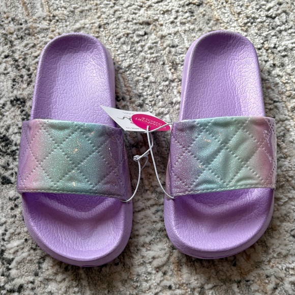 elli by Capelli | Shoes | Nwt Kids Purple Slide Sandals | Poshmark